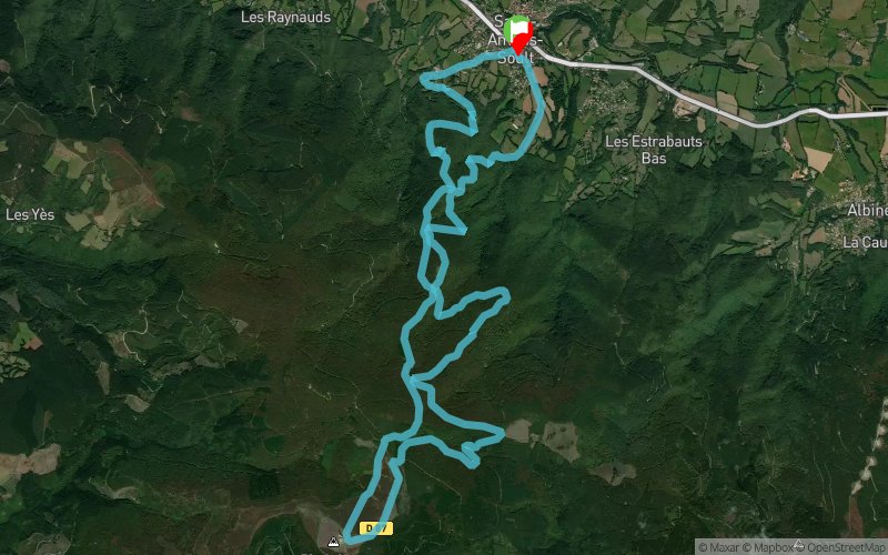 Trace de Trail : Montagne noire