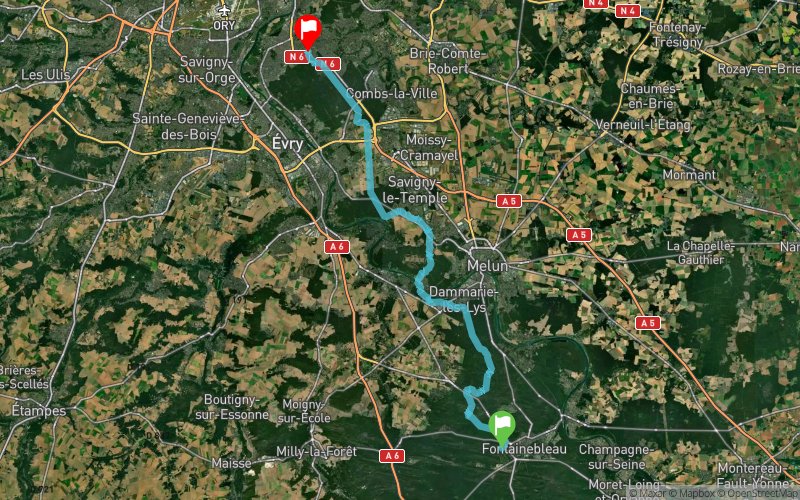 Trace de Trail : Rando Raid 2021 - Fontainebleau-Montgeron