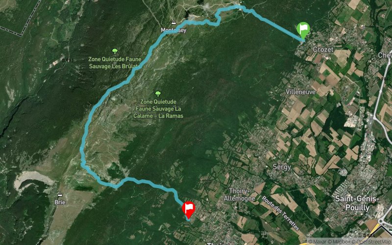 Trace de Trail : Crozet Cret-de-la-neige Reculet Thoiry