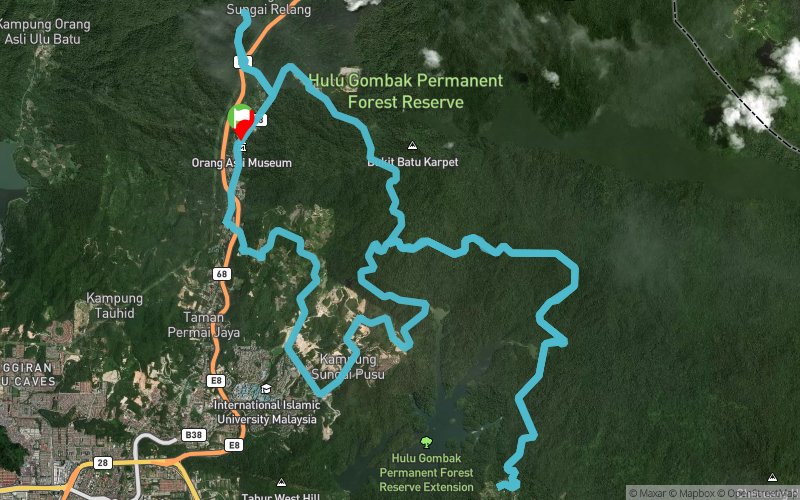Trace de Trail : Gombak100