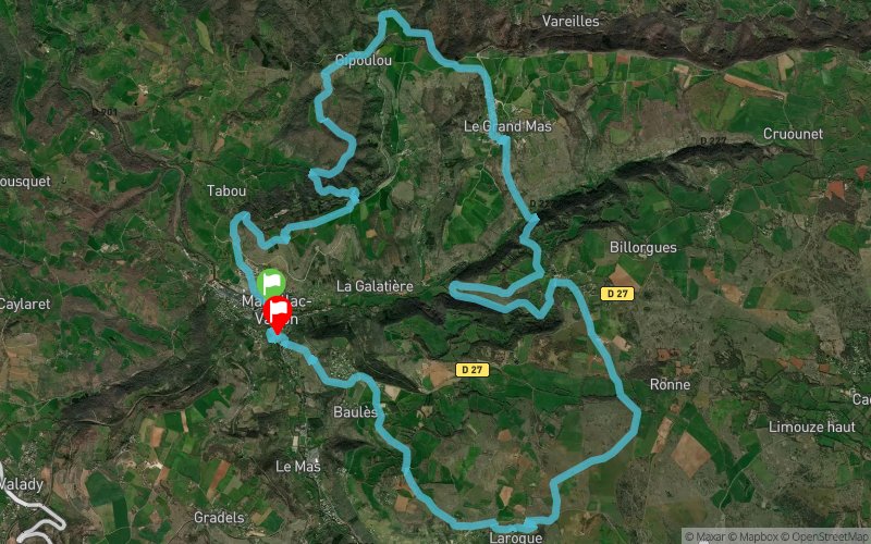 Trace de Trail : LES 20 DU VALLON 27KM 2025