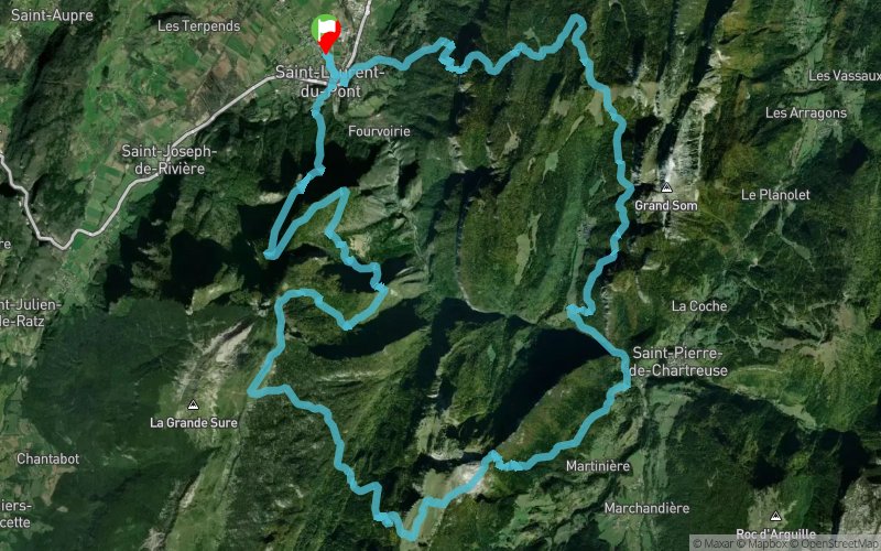Trace de Trail : Trail des 3 Couvents : Grande Chartreuse