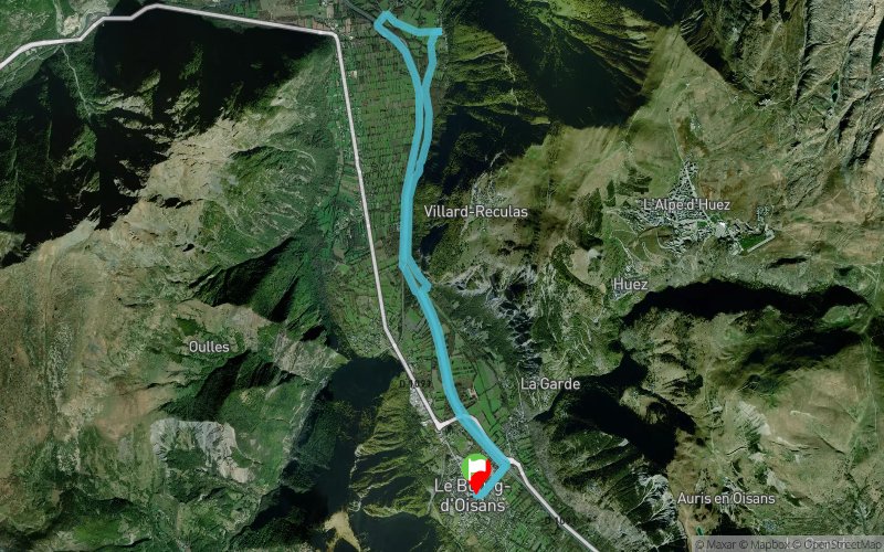 Trace de Trail : Le Rafour, randonnée en boucle depuis le Bourg d'Oisans