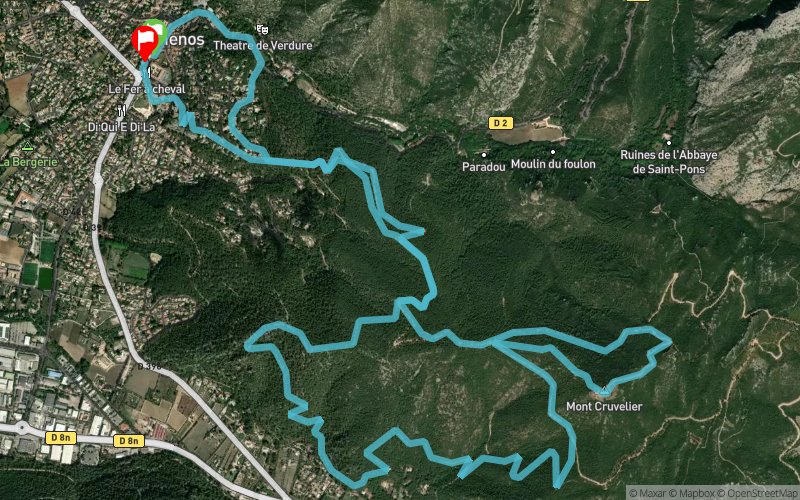 Trace de Trail : ALPI TRAIL NOCTURNE DE NOEL TELETHON LONG 15KM